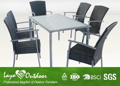 Cina mobilia del patio 7PCS e dello stagno, insieme pranzante all'aperto della mobilia del patio con il bracciolo che pranza sedia in vendita