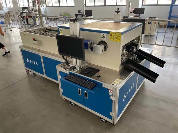 Quality Cypcut Control System 30W Split Fiber Laser Marking Machine for Engraving Metal for sale