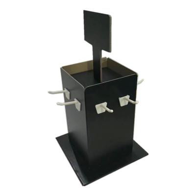 China Customizable Eye-Catching With Hooks For Display Foldable Four-Sided Stand for sale