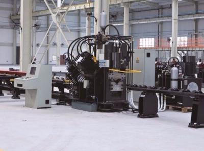 China Fully Automated CNC Punching Marking And Shearing Line For Angles Production for sale