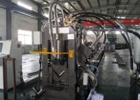 China Automatic CNC Angle Punching Marking Shearing Line Servo Feeding 160x160x16mm for sale
