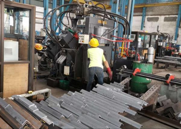 Quality Electrical Power Infrastructure CNC Angle Steel Punching Line Steel Structure Fabrication for sale