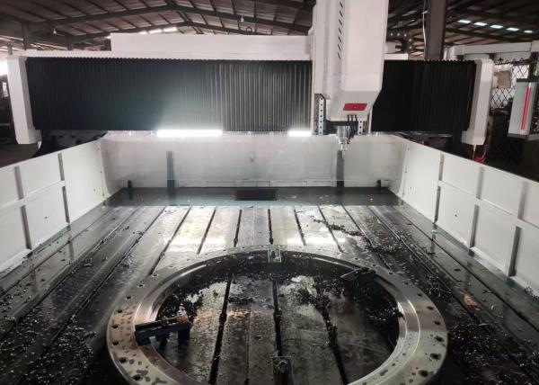 Quality Industrial Gantry CNC Plate Drilling And Milling Machine With Chip Conveyor for sale