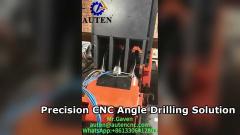 BT40 Taper Of Drilling Spindle Cnc Angle Steel Drilling Marking  Machine Model ADM3635