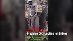 Bridge Engineering Use Cnc Angle Metal Punching Shearing Machine