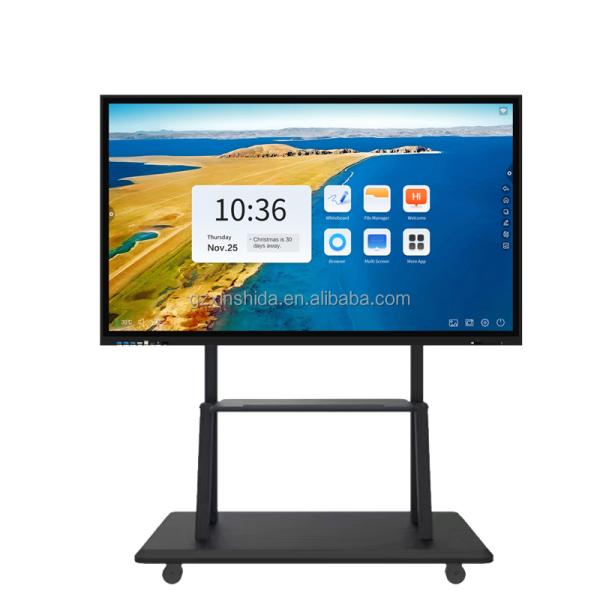 Quality 55 98 Inch School Multimedia Touch Board Floor Standing Interactive Touch Screen Whiteboard for Classroom for sale