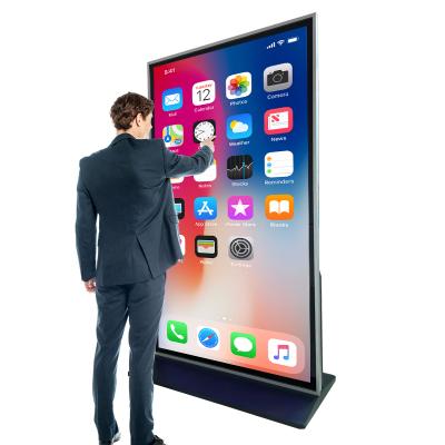 China 86 Inch I7 8G 256G Advertising Touch Screen Digital Signage Floor Stand Video Display Player for Indoor Shopping Mall for sale