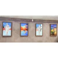 Quality OEM 4K NFT Digital Photo Frame 43 55 Inch Wood Display Screen for Art Museum for sale