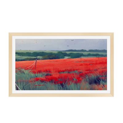 China Wholesale Price Intellint 43/55/65 Inch Wood Digital Photo Frame 1080p Wifi NFT MP3 Touch Screen Display Art Museum Gallery US for sale