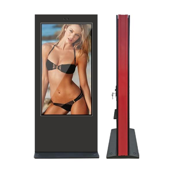 Quality Direct Factory Sale Outdoor All-In-One Advertising Machine Black Red Frame LED Display Touch Monitor for sale