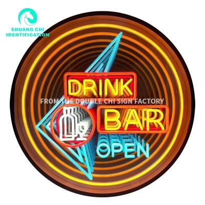 Cina Fonte luminosa LED Moda Senso della tecnologia HD Vetro temperato Specchio di abisso Specchio al neon in vendita