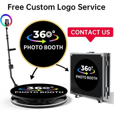 Cina 25 cm altezza piattaforma 360 fotobooth con macchina video automatica e progettazione professionale in vendita