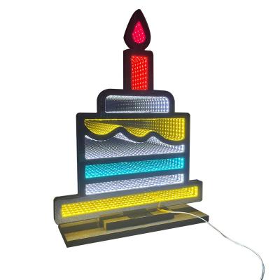 China Produtos de decoração de Natal Nome de Natal Luz LED Espelho mágico acrílico à venda