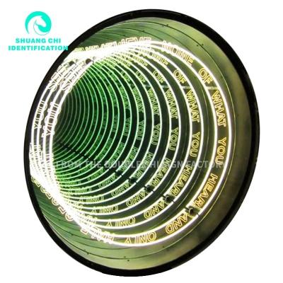 Cina Consumo di energia 12V Custom Infinity Mirror Neon Sign con parole luminose pubblicitarie in vendita