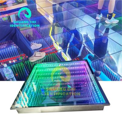 China Caixa de aço inoxidável de vidro endurecido DJ Party RGB Light Dance Floor à venda
