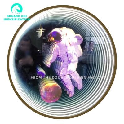 Cina Spessore personalizzato 3D Neon Abyssal Mirror a scacchi Perfetto per la decorazione degli interni del negozio in vendita