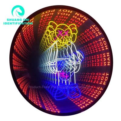 Cina Cornice di metallo resistente Customization 3D Mirror Neon Dance Floor per DJ Disco Party in vendita