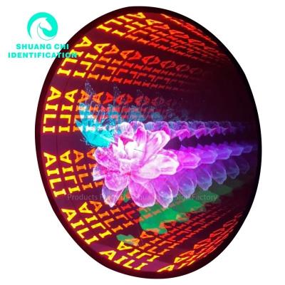 Cina Cornice di metallo resistente Customization 3D Mirror Neon Dance Floor per DJ Disco Party in vendita