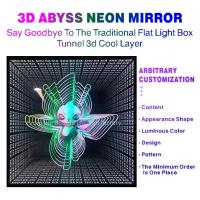 China Customized Size Luminous Character Mirror for Technological Light and Shadow Infinity for sale