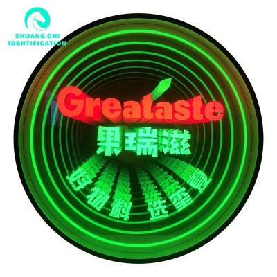 Cina Segnaletica all'interno e all'esterno Abyssal 3D Mirror Neon Mirror con spessore personalizzato in vendita