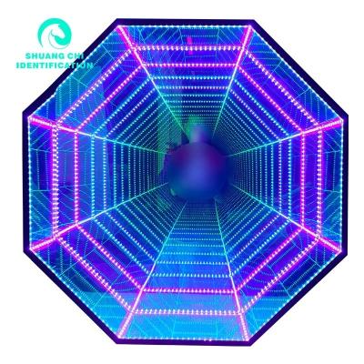 Cina Segnaletica all'interno e all'esterno Abyssal 3D Mirror Neon Mirror con spessore personalizzato in vendita