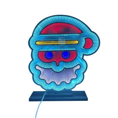 Chine 2- Style personnalisé Lumière LED miroir magique acrylique pour les fournitures de décoration de Noël à vendre