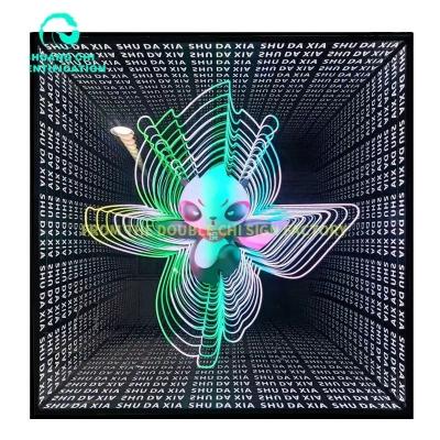 Cina DC12V/AC110-220V Dimensione personalizzata Tecnologico luce e ombra specchio infinito Neon in vendita