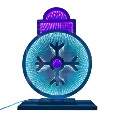 Chine DC 12V LED lumière de Noël boule de neige miroir magique acrylique Abyssal miroir infini à vendre