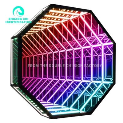 Cina Alloggiamento in acciaio inossidabile 2023 Melaleuca Segno neon LED personalizzato con materiale grafico in vetro in vendita
