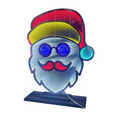 Chine Lampe Flux lumineux lm 1000 Santa Multicouche miroir LED signes au néon pour affichage décoratif à vendre