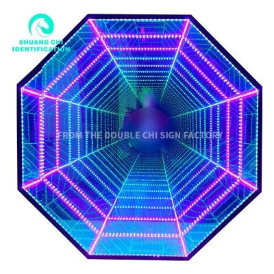 中国 室内 室外 3D ミラー LED ウォールランプ ネオン ミラー ソース 2023 アイデア 装飾 販売のため