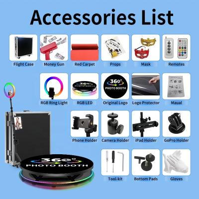 China Stabler Strong Metal Tempered Glass 360 Foto Booth Perfect voor verjaardagsfeestjes Te koop