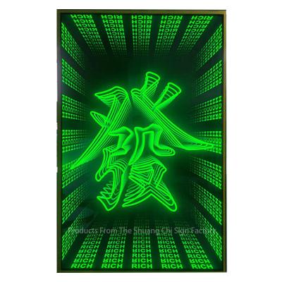 Cina La decorazione da parete da non perdere Specchio al neon 3D per KTV e spazi interni in vendita