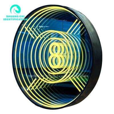 China 2023 Material Abyss 3D Estéreo Custom Neon Infinity Mirror com LED Strips Fonte de luz à venda