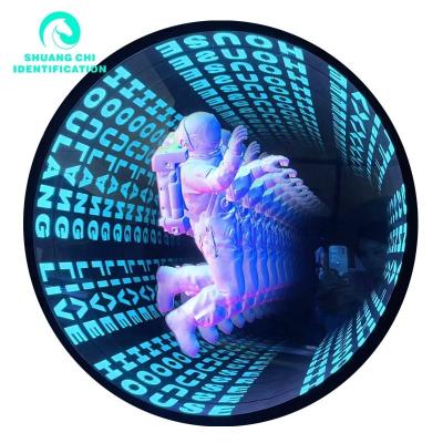 China 2023 Material Abyss 3D Estéreo Custom Neon Infinity Mirror com LED Strips Fonte de luz à venda