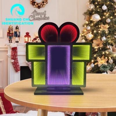 Cina IP44 80 Ra Natale 2024 Decorazione Luce all'aperto Specchi acrilici 3D Specchio Infinity in vendita