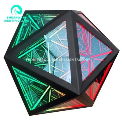 Cina Segno di Neon personalizzato Installazione di specchietti infiniti Via di appendere o sollevare Perfetto per qualsiasi spazio in vendita