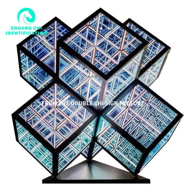 Cina Segno di Neon personalizzato Installazione di specchietti infiniti Via di appendere o sollevare Perfetto per qualsiasi spazio in vendita
