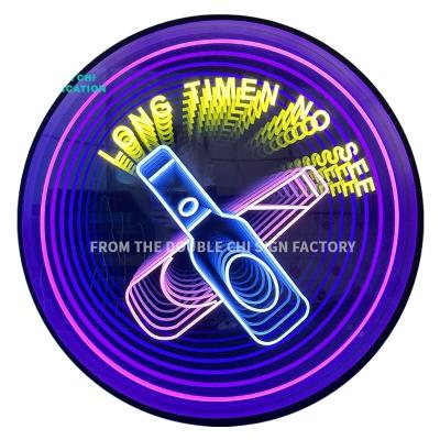Cina Collegamento di alimentazione Infinity Custom LED Screen Mirror Neon Sign For Any Organization in vendita