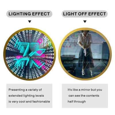 China LED Strepen Lichtbron Infinity Custom LED Neon Sign met Ronde Vierkant Octagoon Te koop