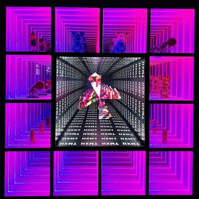 Cina 2024 Spessore personalizzato Acrilico LED Abismo Cassa di visualizzazione specchio per il commercio al dettaglio fumo negozio in vendita