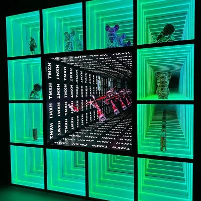 Cina 2024 Spessore personalizzato Acrilico LED Abismo Cassa di visualizzazione specchio per il commercio al dettaglio fumo negozio in vendita