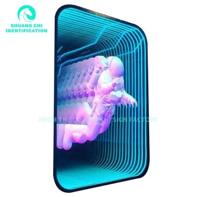 Cina Customization Abyss Neon Mirror Advertising Light Boxes per il montaggio a parete o a terra in vendita