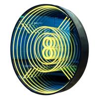China Customized Neon Infinity 3D LED Optical Illusion Floor Mirror Elevate Your Home Decor for sale