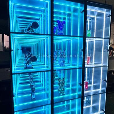 中国 カスタマイズ可能な色 無限深淵鏡ディスプレイケース 家と商業用スペース 販売のため
