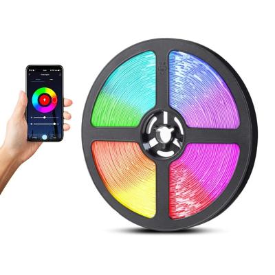 Cina 3- 180LEDS 10M TUYA WIFI Controllo 24 chiavi IR remoto Sincronizzazione musicale Alexa Assistente Google Compatibile RGB 5050 Led Strip Light in vendita