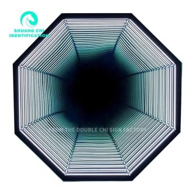 Cina Colore Led 3D Neon Wall Infinity Mirror Tunnel per la decorazione della casa in vendita