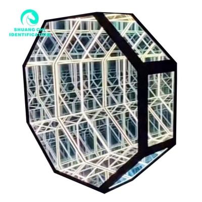 Cina Colore Led 3D Neon Wall Infinity Mirror Tunnel per la decorazione della casa in vendita