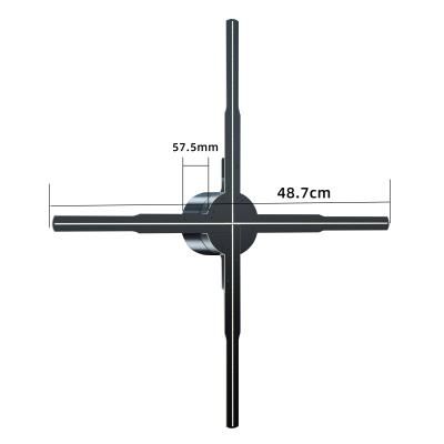 Cina Ventilatori olografici proiettore pubblicitario 3D Wifi LED Sign Player display pubblicitario remoto in vendita