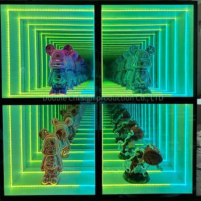 Cina Decorazione di eventi di matrimonio Custom Neon in vetro a LED con decorazioni di vetro a specchio in vendita